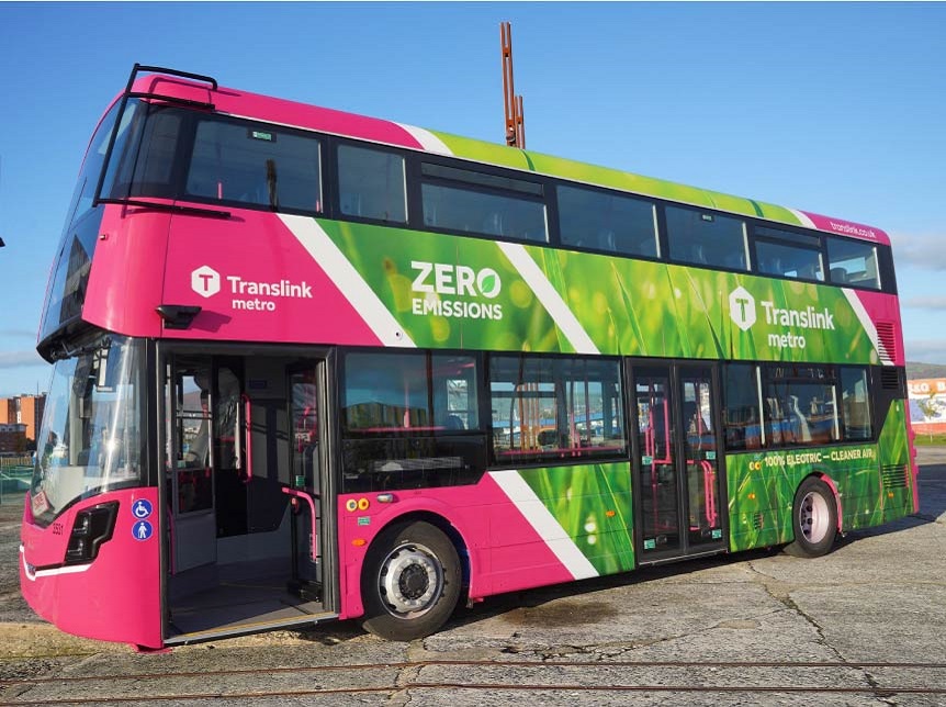 Wrightbus Electroliner buses enter service with Translink
